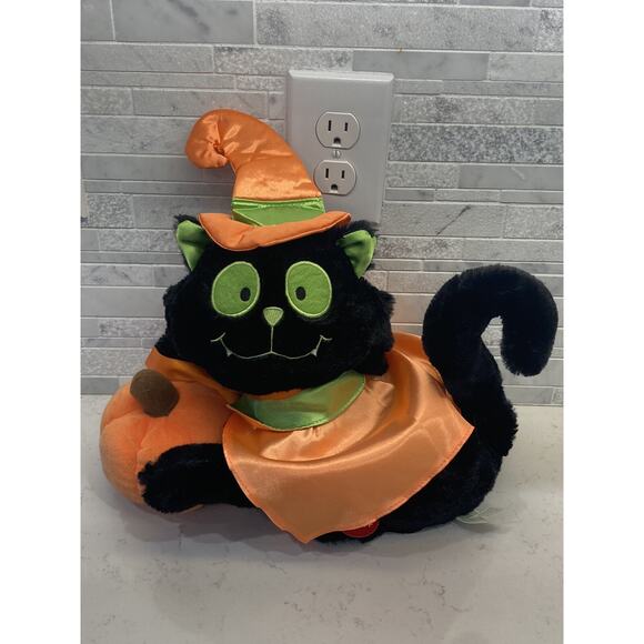 Toys | Cracker Barrel Animated Plush Halloween Witch Black Cat ...